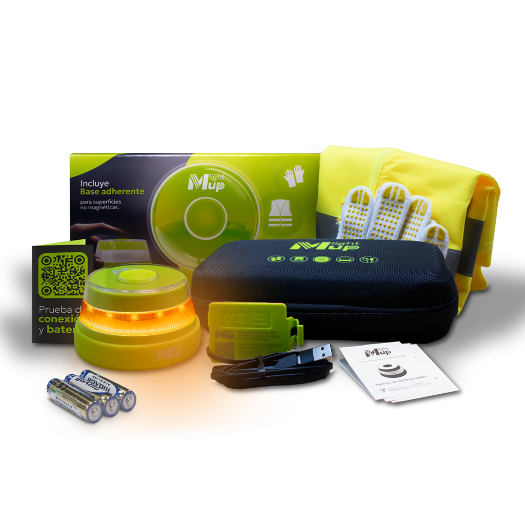 Light Mup Plus V16 kit de seguridad con cable de emergencia